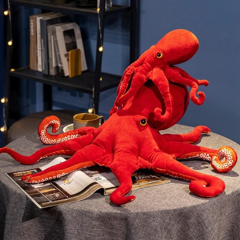 Red Octopus Plush – 40cm of Soft & Cuddly Fun [Free Shipping]